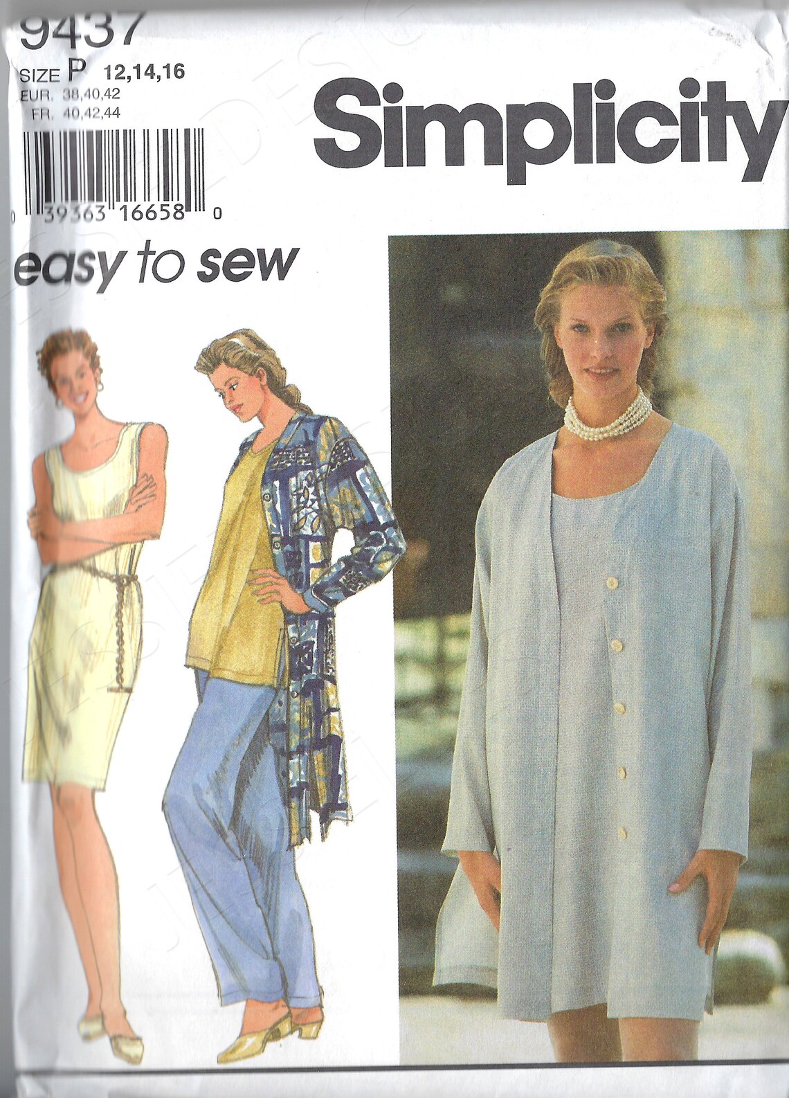 Uncut Vintage Simplicity Sewing Pattern 9437 Easy to Sew - Etsy