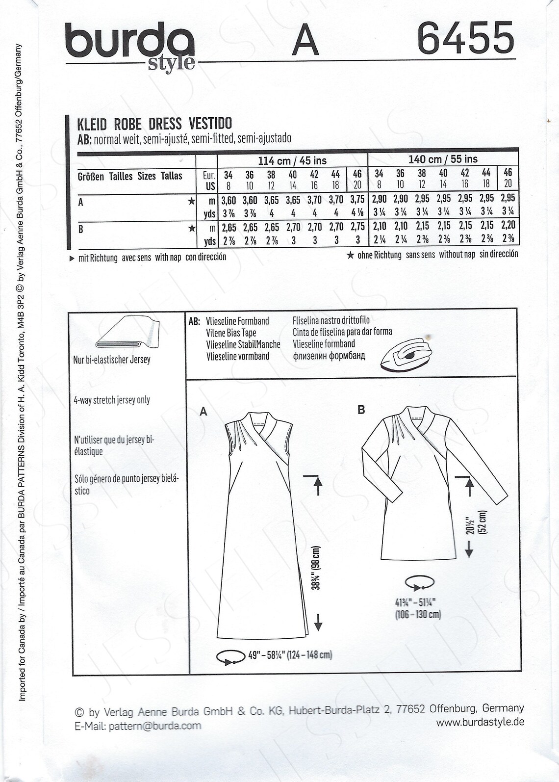 Uncut Burda Style Sewing Pattern 6455 Sewing Pattern Misses - Etsy