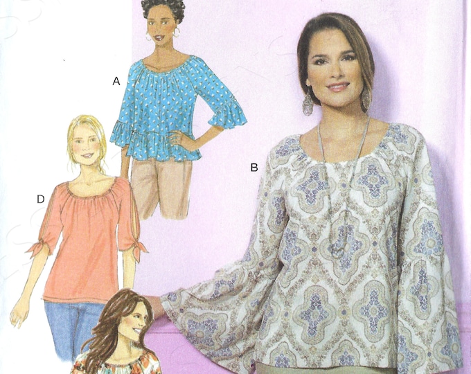Uncut Butterick Sewing Pattern 6455 Misses Fast and Easy Loose Fitting ...