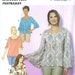 Uncut Butterick Sewing Pattern 6455 Misses Fast and Easy Loose Fitting ...