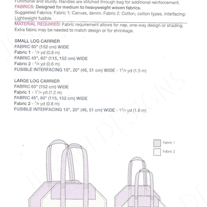 Uncut KWIK-SEW PATTERNS 4150 to Make Log Carriers in Two Sizes Ff - Etsy