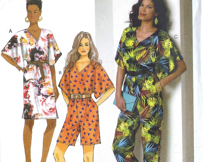 Uncut Butterick Sewing Pattern 6220 Jumpsuit and Dress Sewing Pattern ...