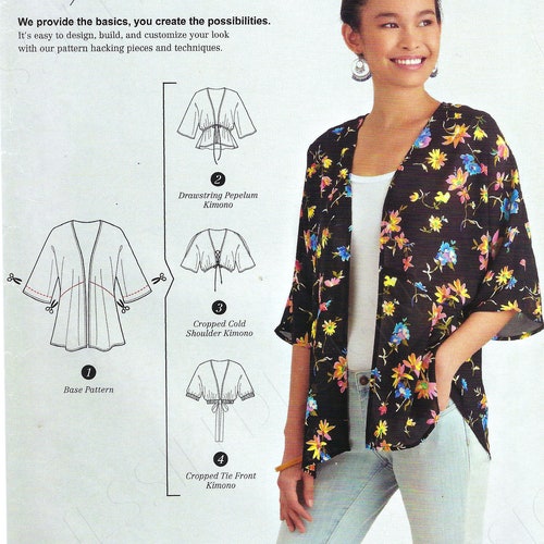 Simplicity 9124 Kimono Cardigan Sewing Pattern XXS-XXL S9124 - Etsy