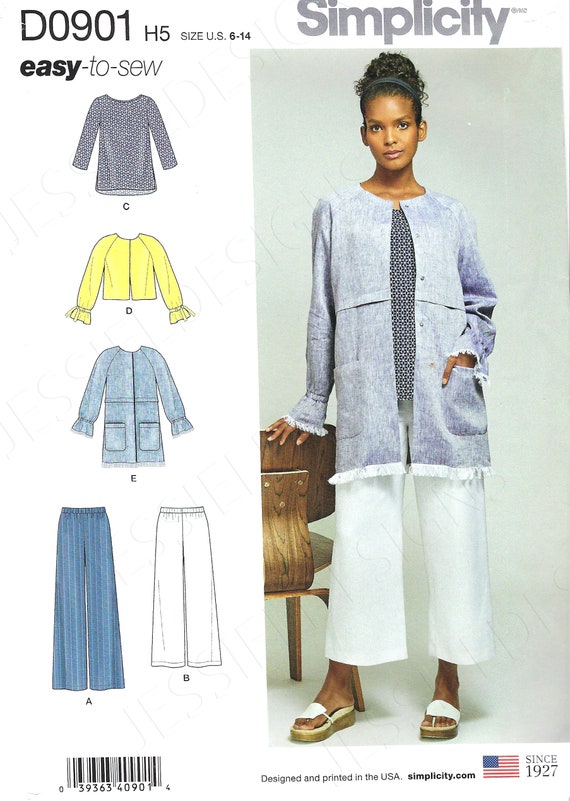 Uncut Simplicity Sewing Pattern 0901 D0901 8556 Misses' | Etsy
