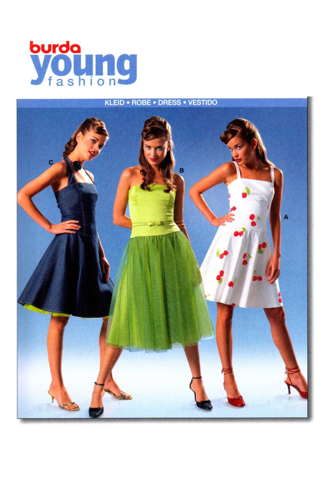 Burda 8174 Misses Dress Sewing Pattern Size 8-18 Uncut - Etsy