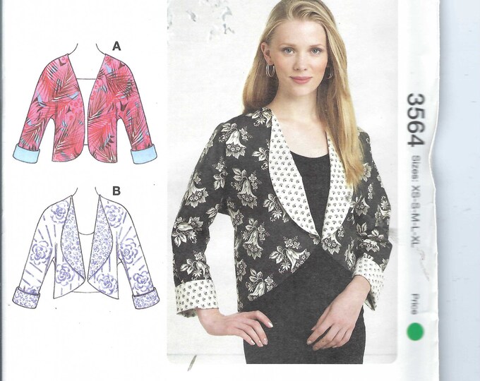 Uncut Kwik Sewing Pattern Size XS-XL Misses' Easy Reversible V Neck ...