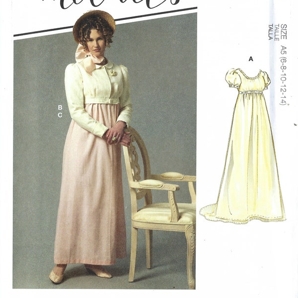 Regency Dress Pattern - Etsy