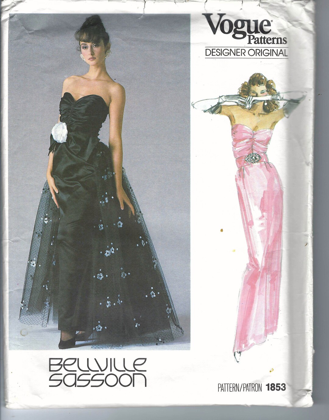 Uncut Vintage Vogue Sewing Pattern 1853 Designer Original, Bellville ...