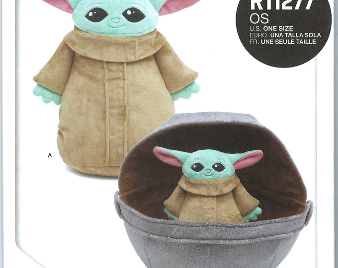 Uncut Simplicity Sewing Pattern 11277 9432 Star Wars Mandalorian Plush ...