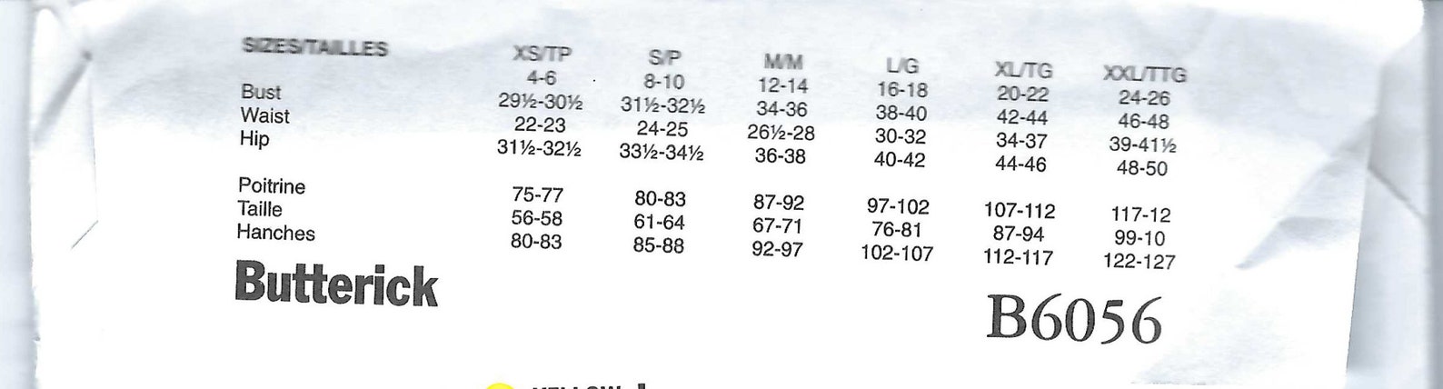 Fast & Easy to Sew Tops Sizes Xs-m L-XL-XXL Butterick 6056 | Etsy