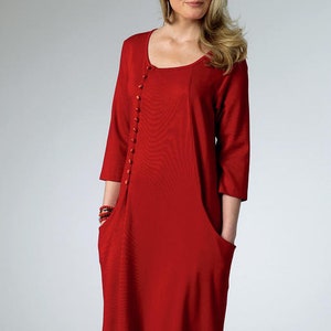 Uncut Butterick Sewing Pattern B6213 6213 Misses' Draped-pocket Jumper ...