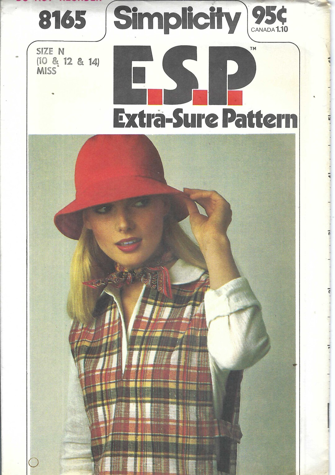 Uncut Vintage Simplicity Pattern Dress Sewing Pattern Simplicity 8165 ...