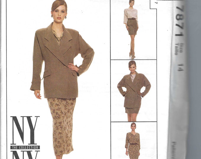 Uncut Mccalls 7871 Sewing Pattern Misses Knit Tunic and Dress Nancy ...