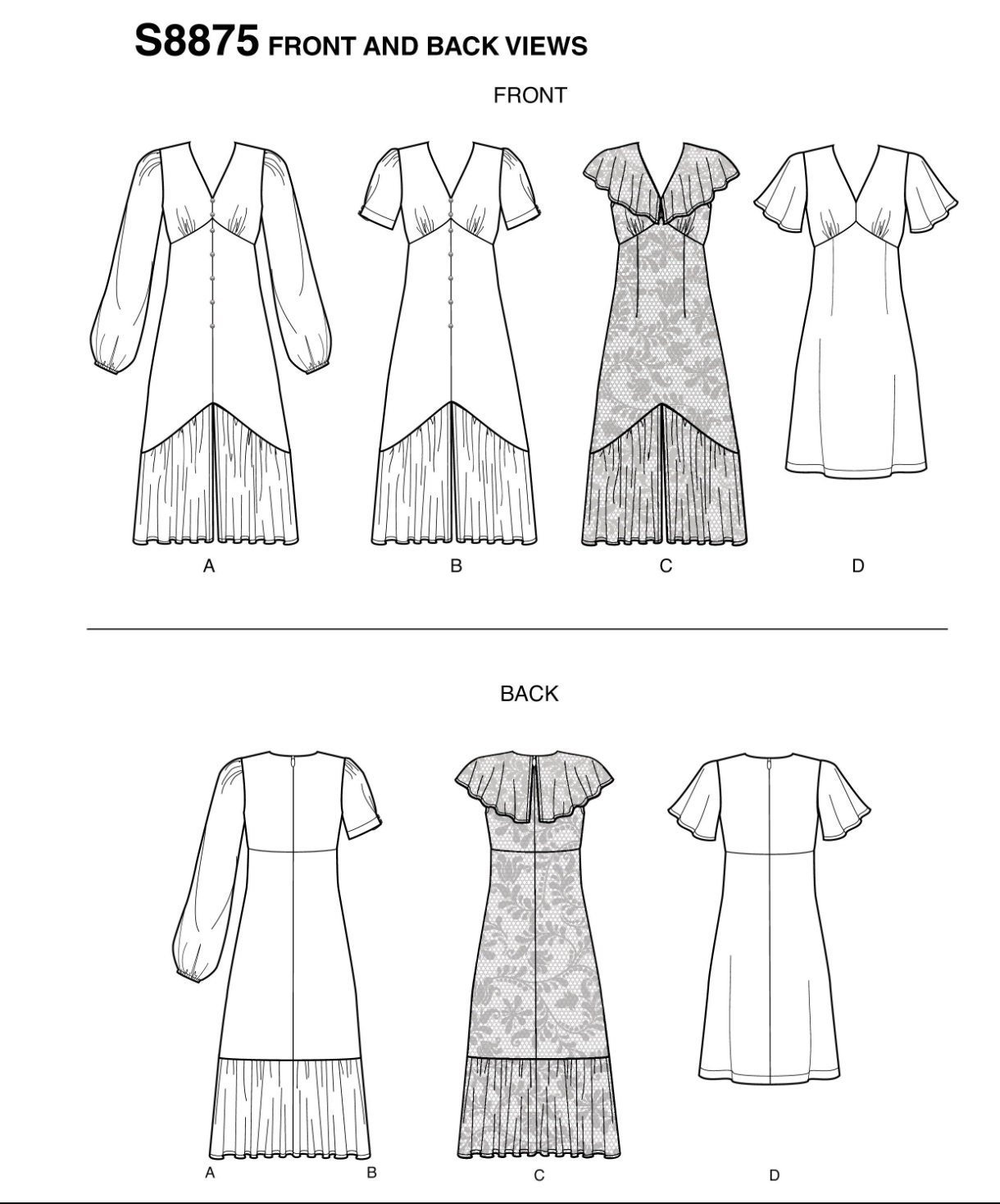 Uncut Simplicity Sewing Pattern 10117 8875 Misses' Dresses - Etsy