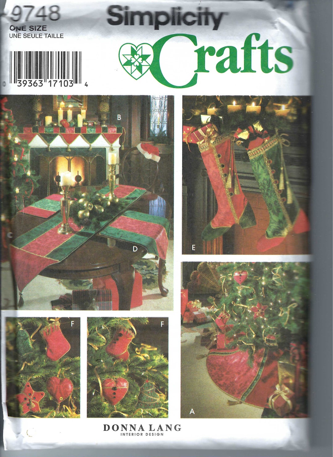 Uncut Simplicity Sewing Pattern 9748 Crafts Donna Lang Interior Design ...