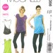 Uncut New Look Sewing Pattern 10541 6662/R10541 Misses' Drape Top ...