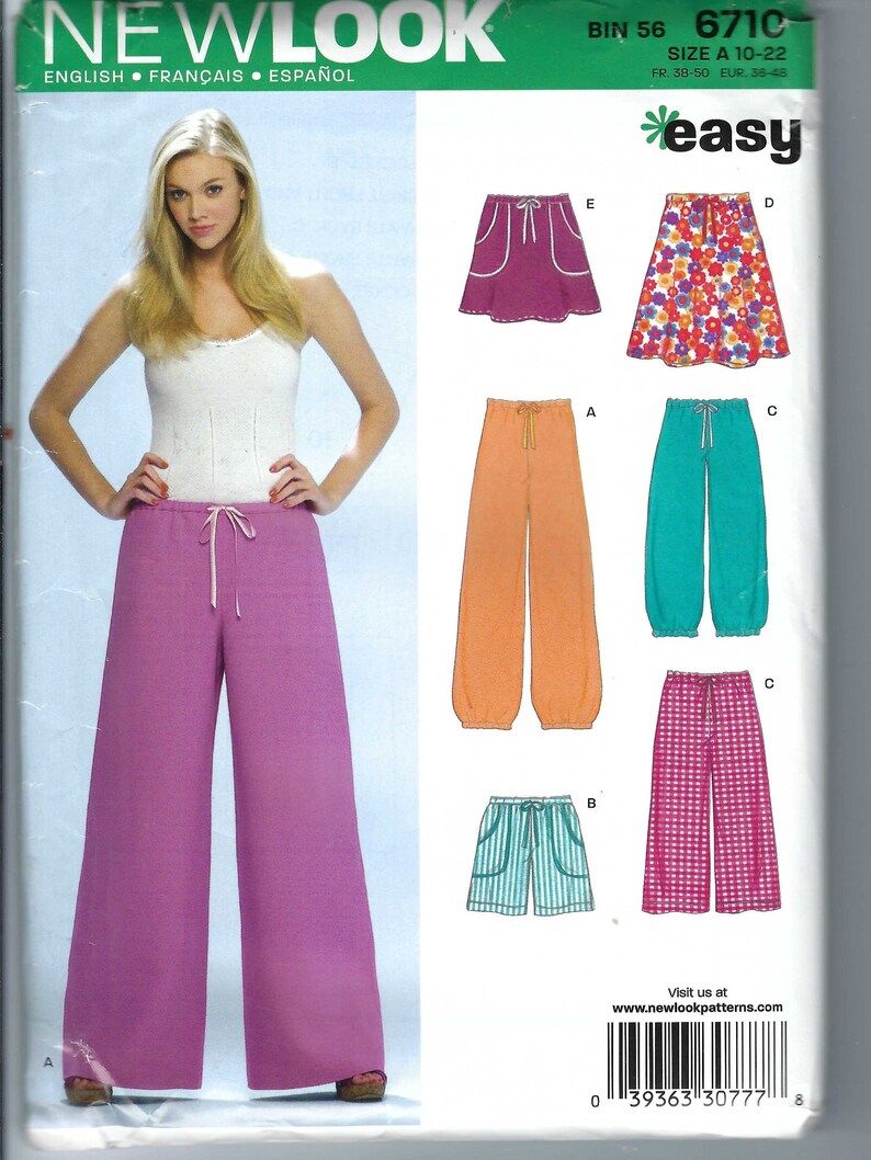 Uncut New Look Sewing Pattern 6710 Casual Women's Skirts - Etsy
