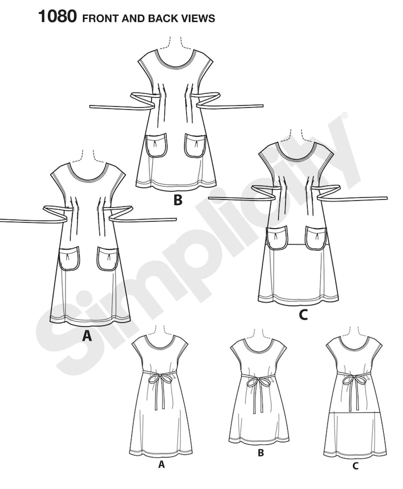 Uncut Simplicity Pattern 902 S9122 9122 1080 Misses' Dress or Tunic ...