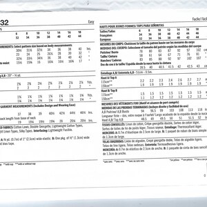 Uncut New Look Sewing Pattern Womens Tops in Misses Sizes, Easy Sew ...