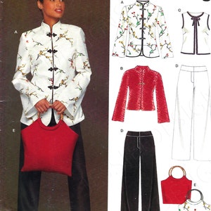 Uncut New Look Sewing Pattern 6435 Misses Jackets, Pants, Vest & Bag 10 ...