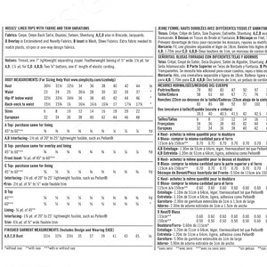 Uncut Simplicity Sewing Pattern 8869 Misses’ Lined Tops With Fabric and ...