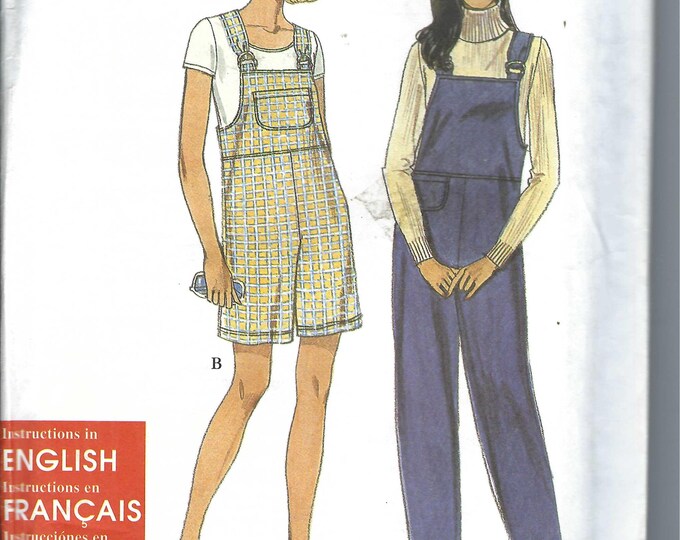 Uncut Vintage Simplicity Sewing Pattern 8455 Ladies Easy Two Length Bib ...