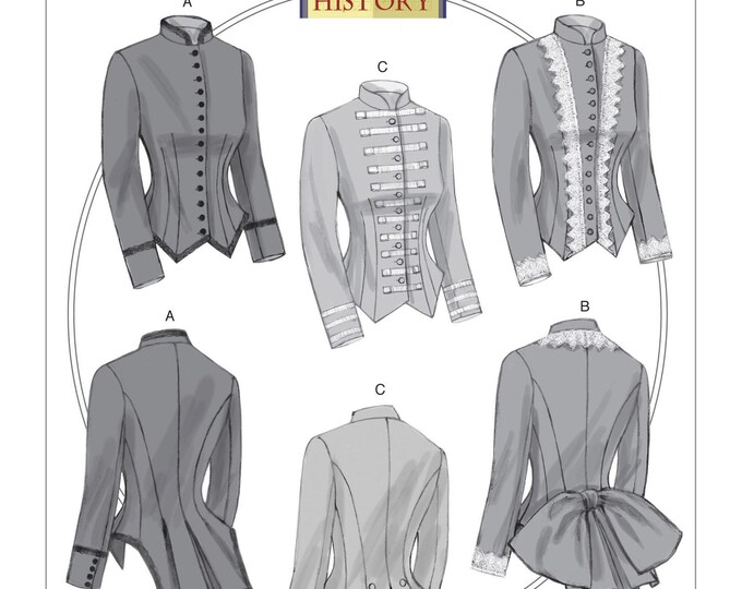 Uncut Butterick Sewing Pattern B6400 6400 Misses' Boned, Back-pleat ...