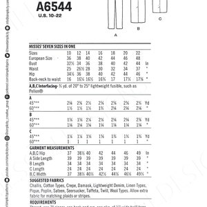 Uncut New Look Sewing Pattern 810 6544 Misses Skirt & TROUSERS EASY ...