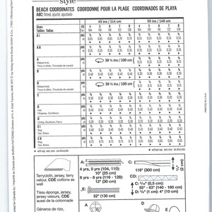 Uncut Burda Sewing Pattern Kids Sewing Pattern 9553 Beach Coordinates ...