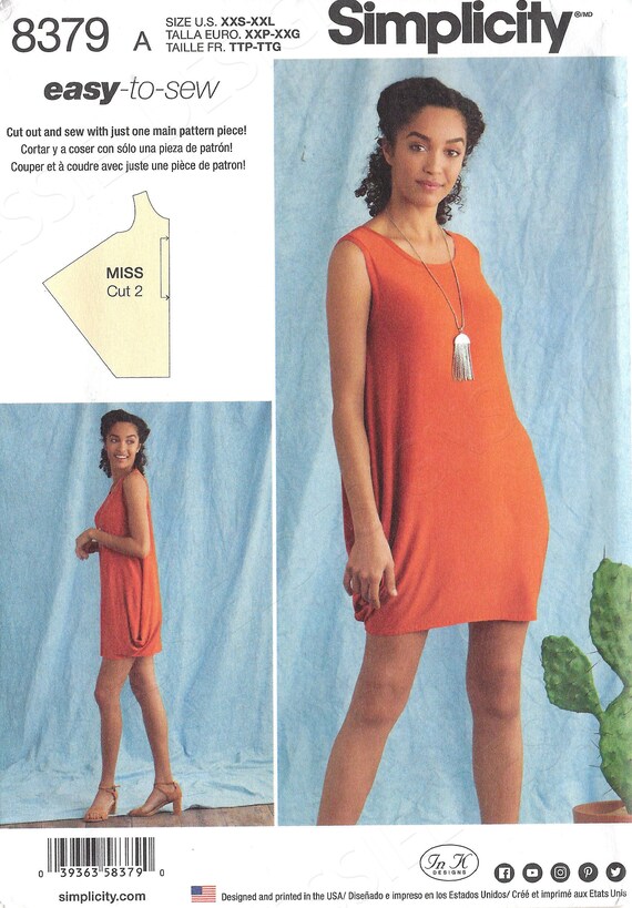 Uncut Simplicity Sewing Pattern 661 8379 Easy Fitting Tank Top - Etsy