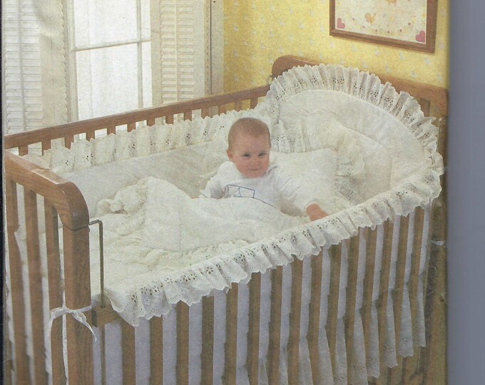 Uncut Vintage Simplicity Sewing Pattern Crafts Baby Basics Crib ...