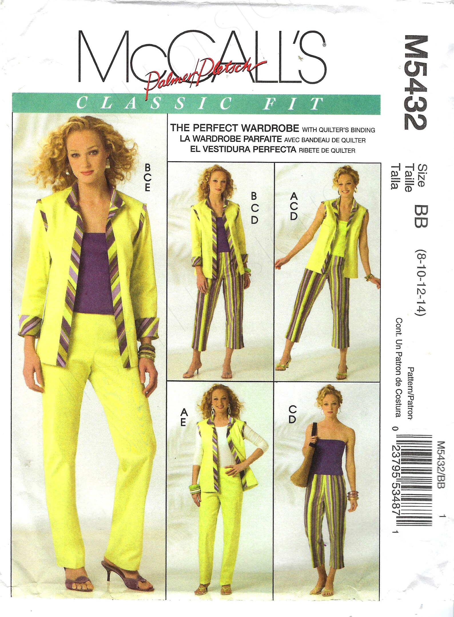 Uncut Mccall's Sewing Pattern 5432 Palmer Classic Fit | Etsy