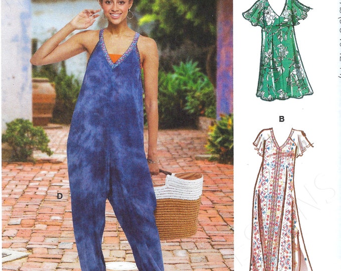 Uncut Mccalls Sewing Pattern 8165 Misses Very Loose-fitting V - Etsy