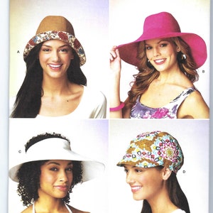 Uncut Simplicity Sewing Pattern Hats in Four Styles Simplicity Sewing ...