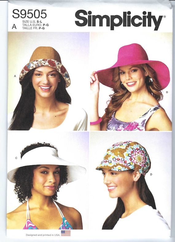 Uncut Simplicity Sewing Pattern Hats in Four Styles Simplicity - Etsy