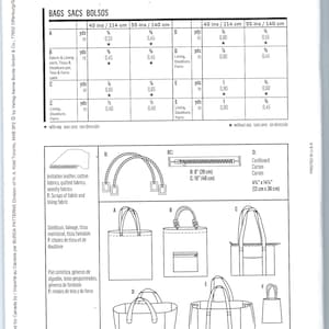 Uncut Burda Style Sewing Pattern 7158 Bags FF - Etsy