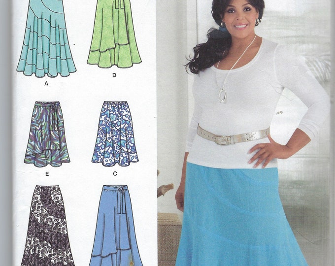 Uncut Simplicity Sewing Pattern 2416 Khaliah Ali Designer Flared Skirts ...