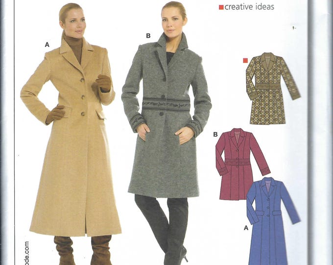Uncut Burda Sew Sewing Pattern 7855 Misses Coat Jacket Lapel Section ...