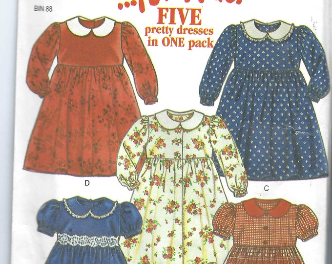 Uncut New Look Sewing Pattern 6581 Girls Dress Sewing Pattern Girl ...