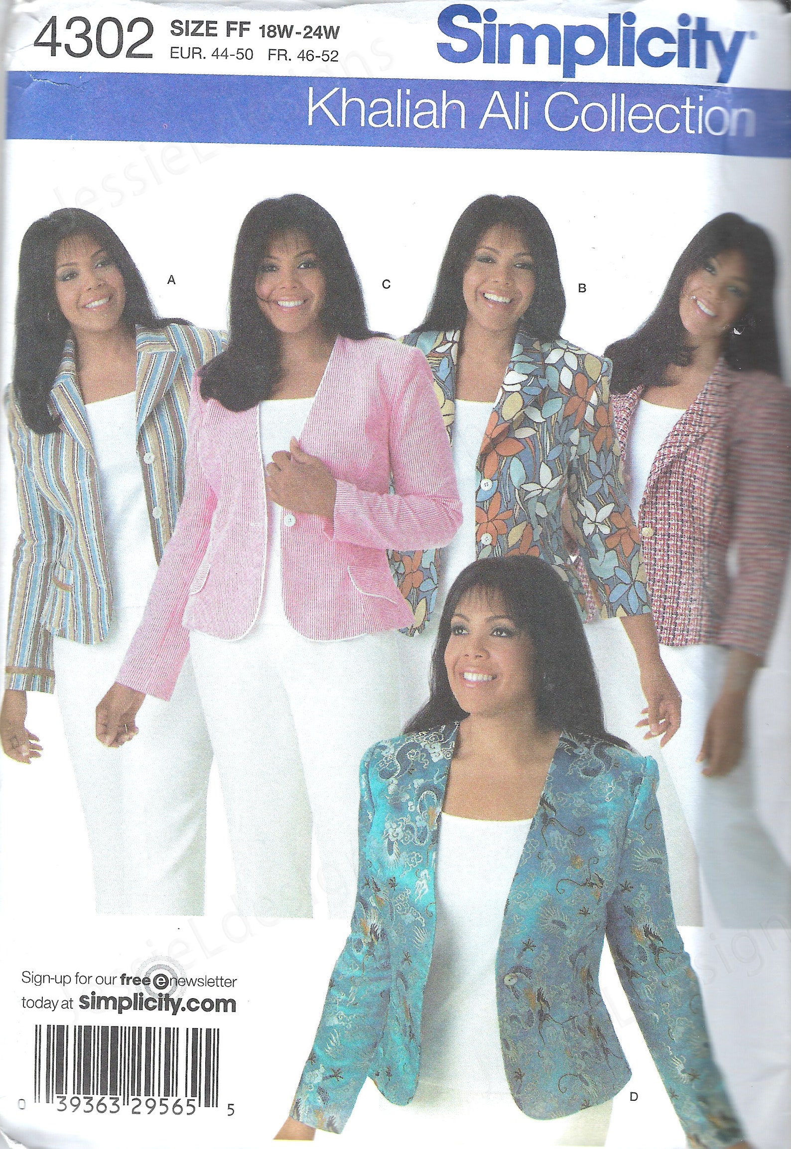 Uncut Simplicity Sewing Pattern 4302 Women's Jacket With - Etsy