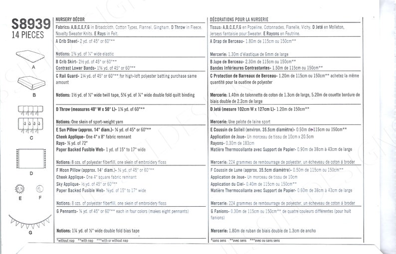 Uncut Simplicity Sewing Pattern 8939 Nursery Décor One Size FF | Etsy