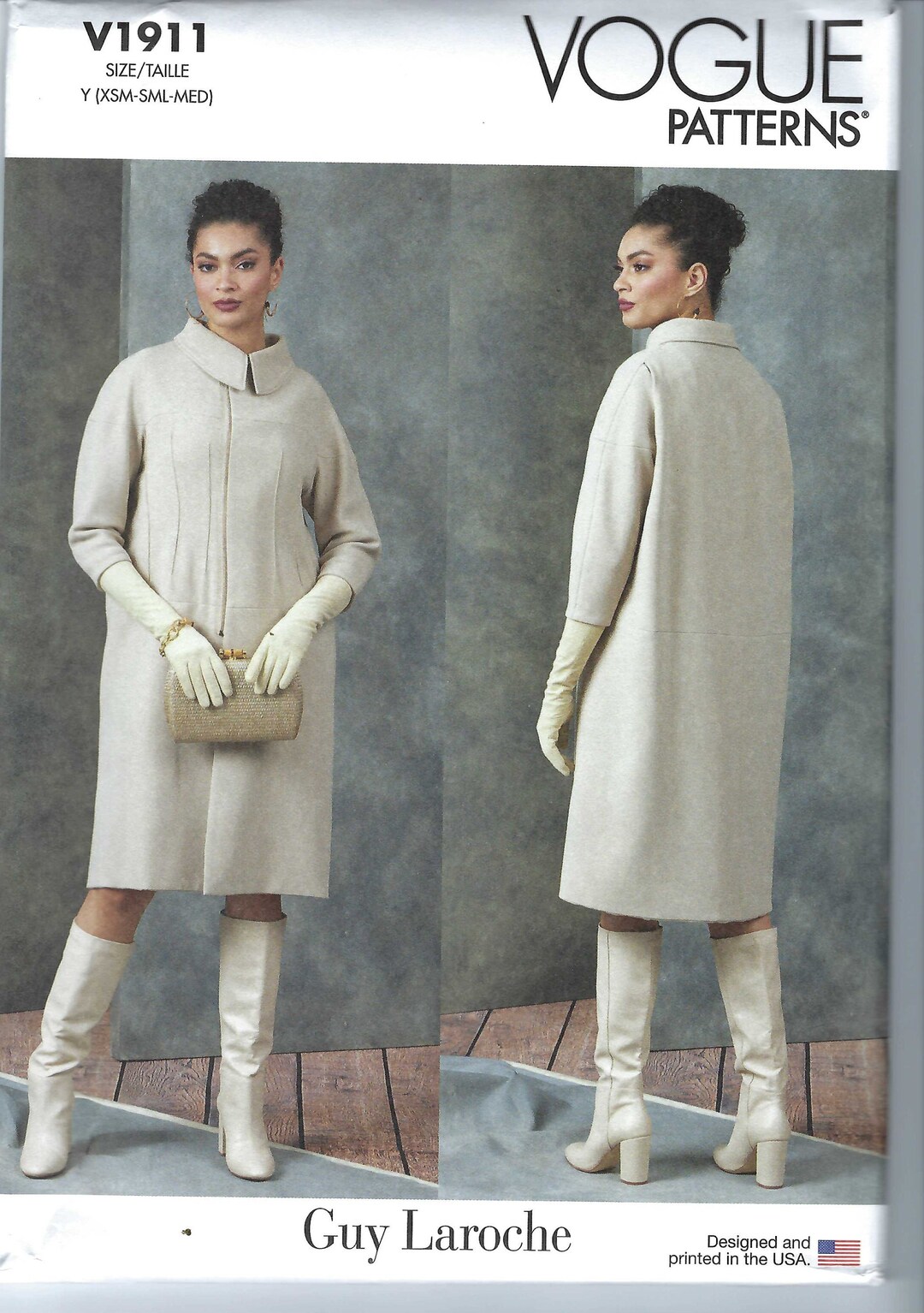 Uncut Vogue Sewing Pattern 1911 Sewing Pattern Designer Guy Laroche ...