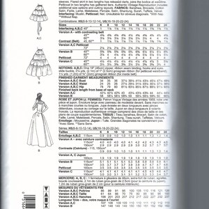 Uncut Vogue Sewing Pattern 2003 Misses' Evening Dress and Petticoat ...