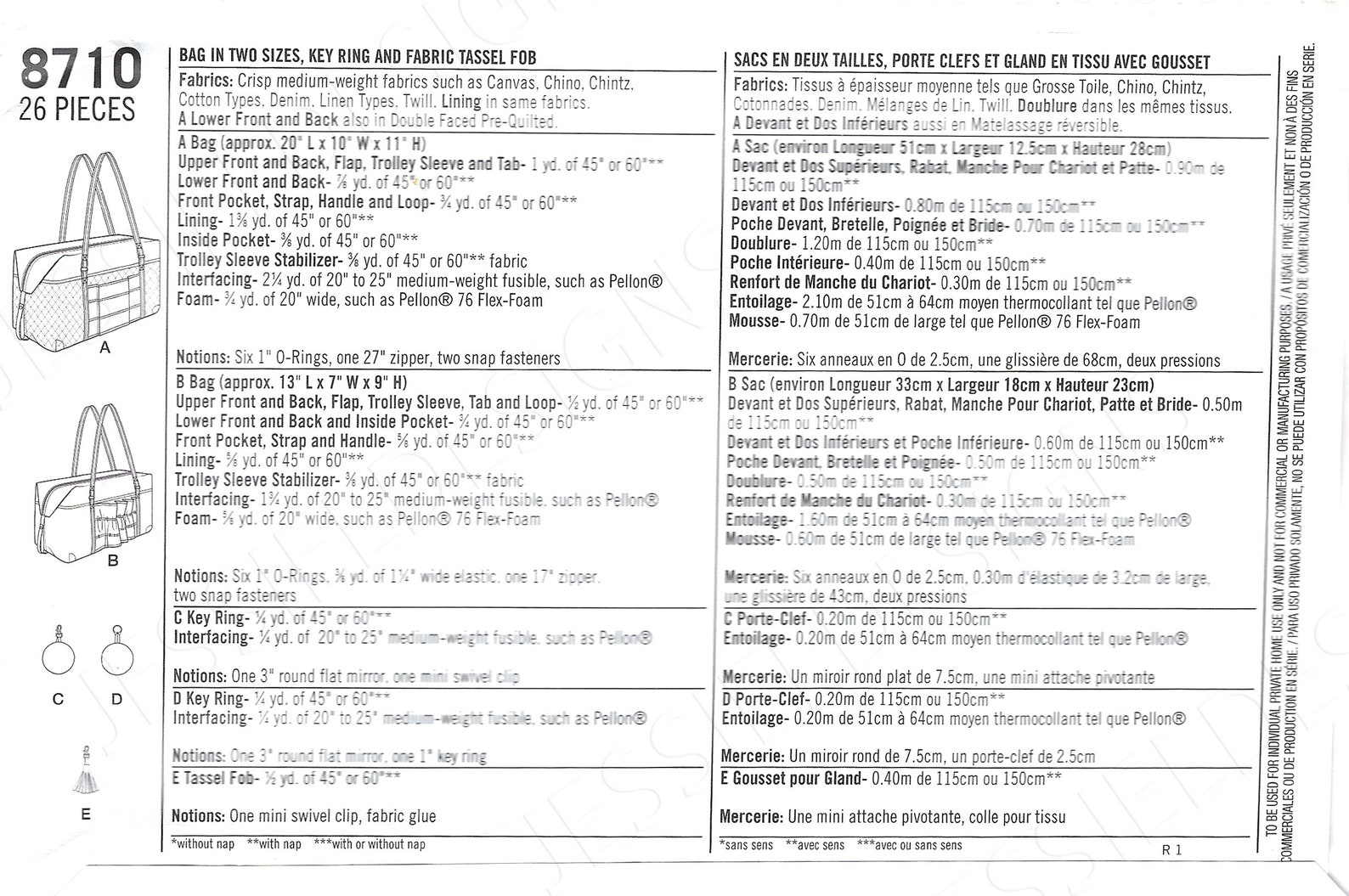 Uncut Simplicity Sewing Pattern 8710 Studio Cherie Luggage - Etsy