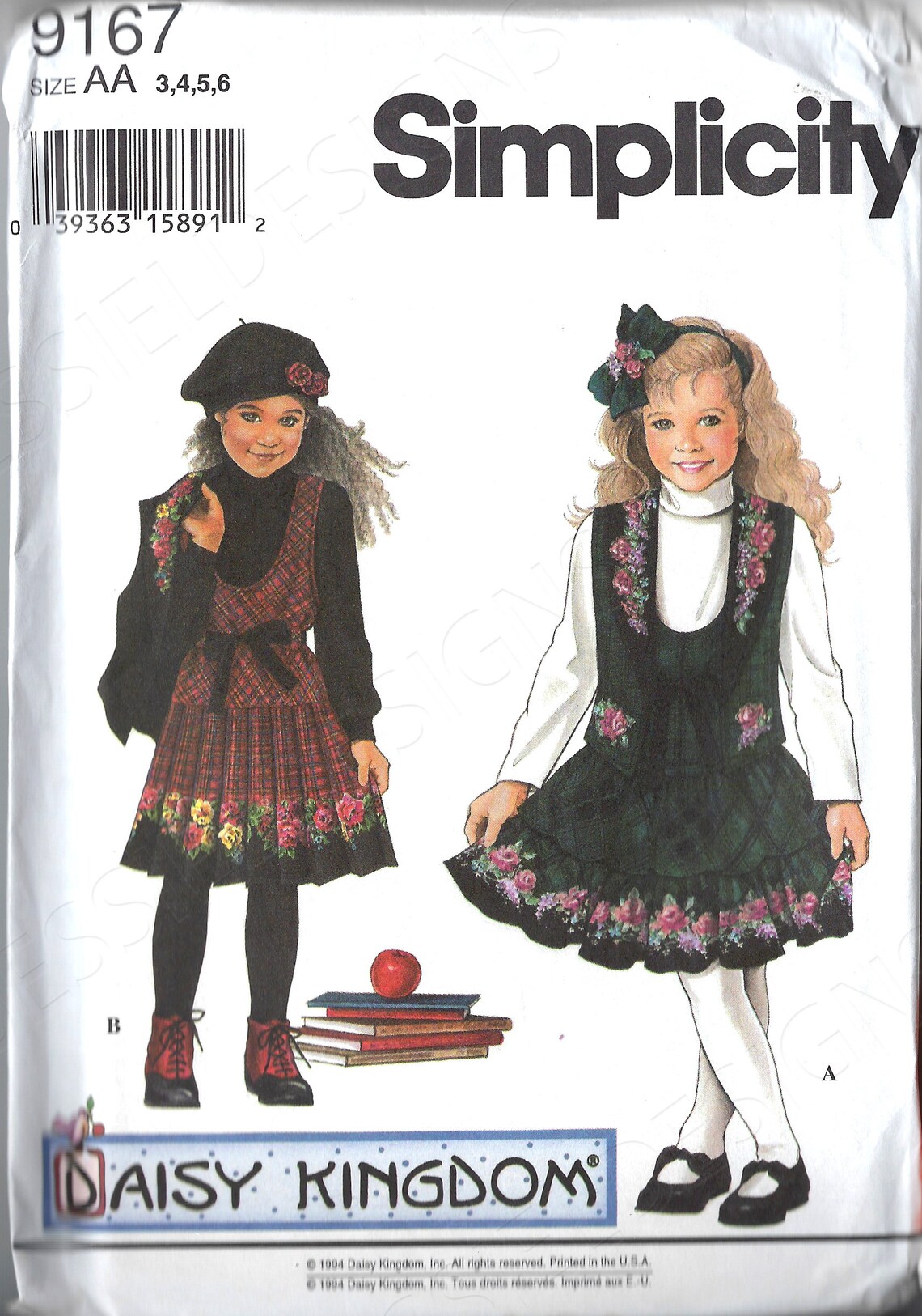 Uncut Vintage Simplicity Sewing Pattern 9167 Daisy Kingdom - Etsy