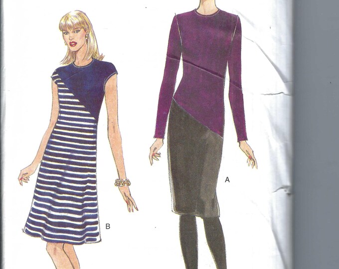 Uncut Vogue Sewing Pattern 9584 Misses Close-fitting , Pullover Dress ...