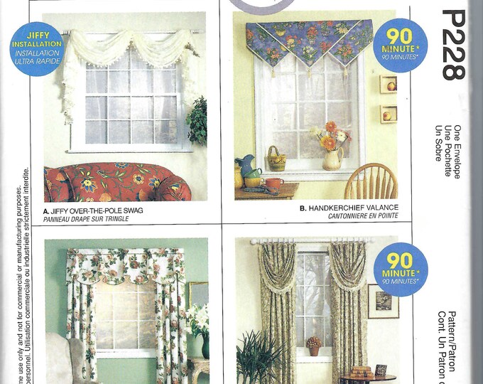 Uncut Mccalls Sewing Pattern 2019 Valances and Curtains by Sue Sampson ...