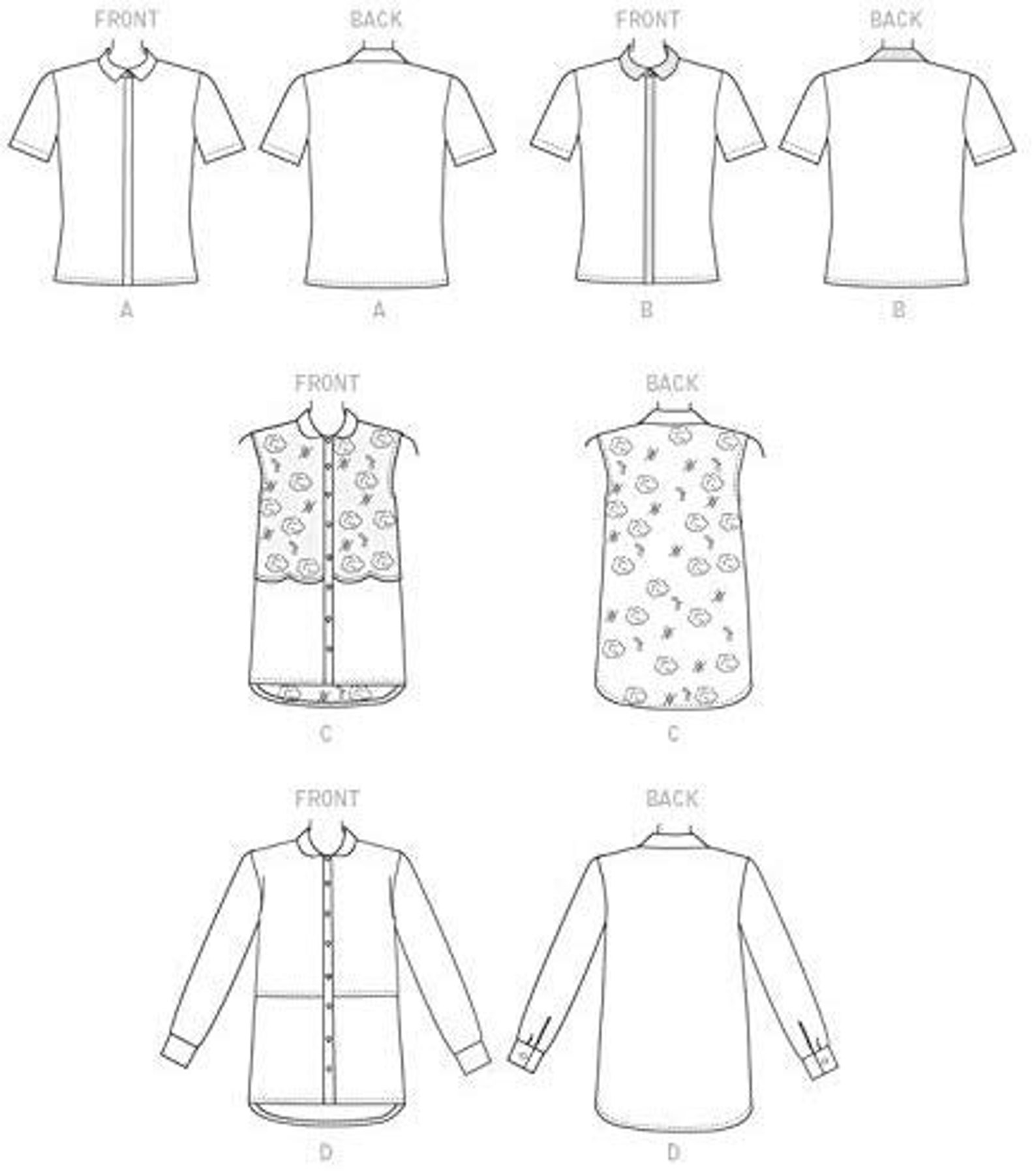 Uncut BUTTERICK PATTERNS 6324 Misses' Button-down Collared - Etsy