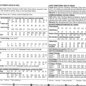 Uncut Simplicity Sewing Pattern 8640 S8640 Misses'/women's Dress or ...