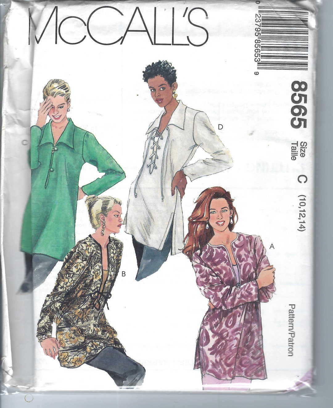 Uncut Vintage Mccalls Sewing Pattern 8565 Misses Mccalls Vintage ...